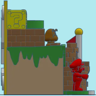 Super Mario Bros. Dice Tower by CopperCanyonRailway | Download free STL ...