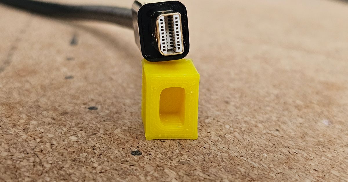 MiniDisplayPort cover by JK | Download free STL model | Printables.com