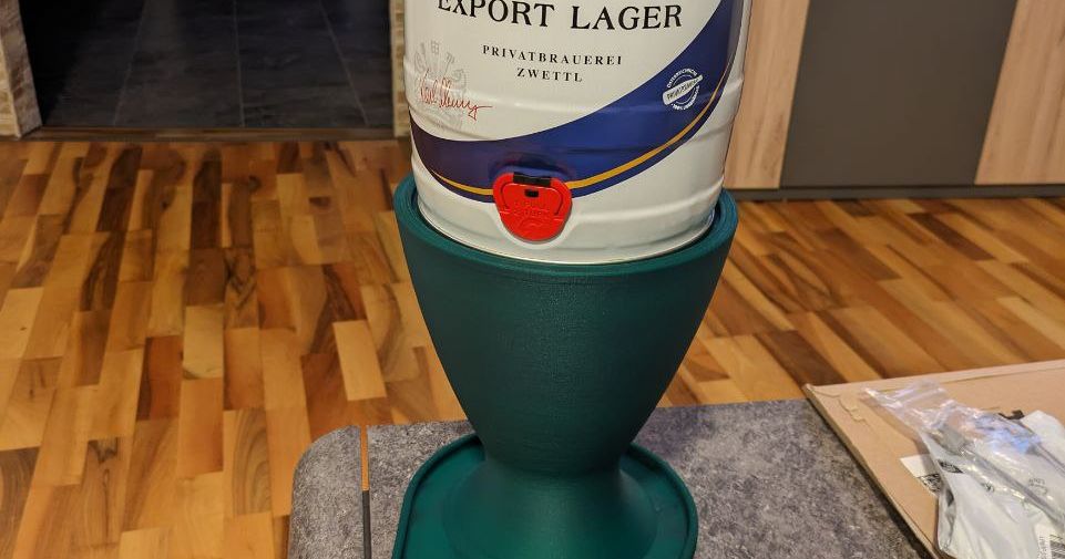 Beer Keg stand 5L by Johination | Download free STL model | Printables.com