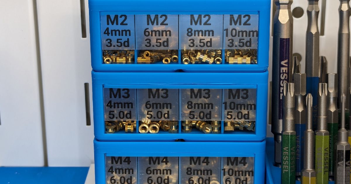 Tapeless Gridfinity Window Divider Bins by luma | Download free STL ...