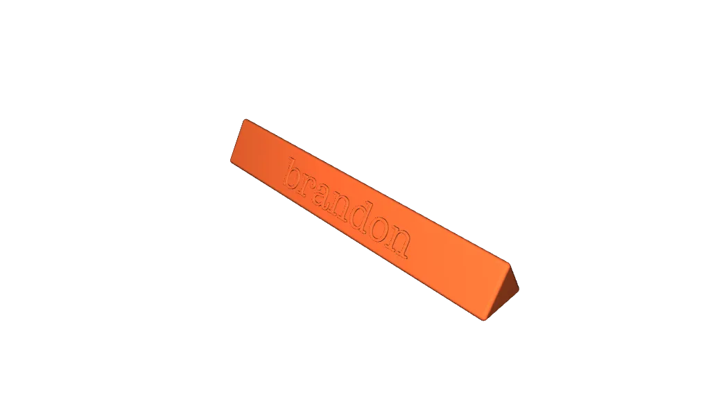 customizable nameplate for office by kamo | Download free STL model ...