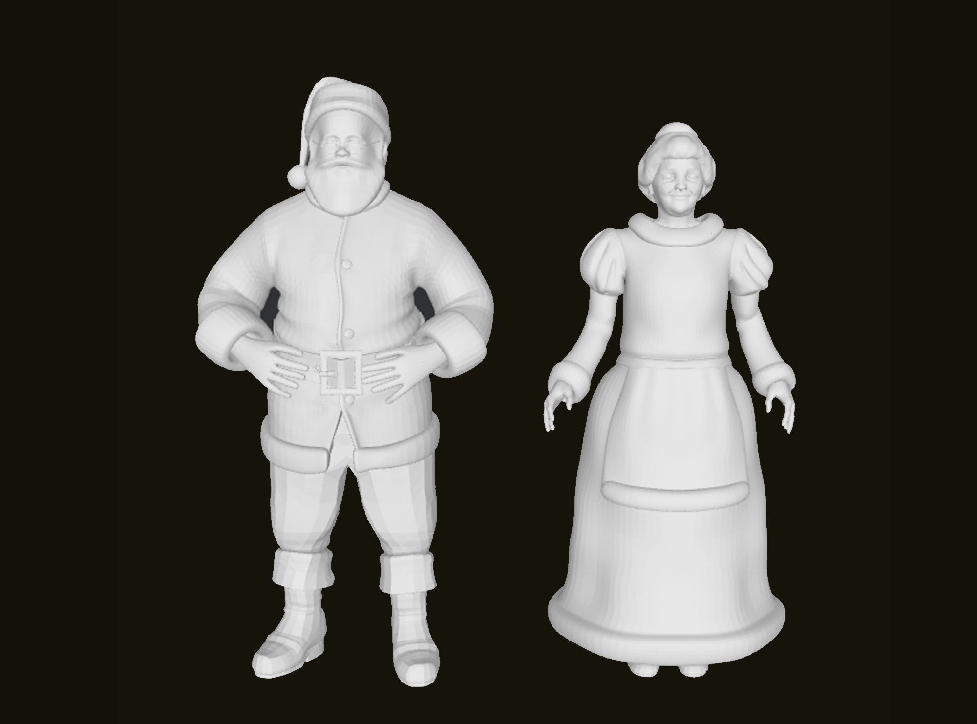 Santa and Mrs Claus | Christmas Figures Statues by FreedomMaker ...