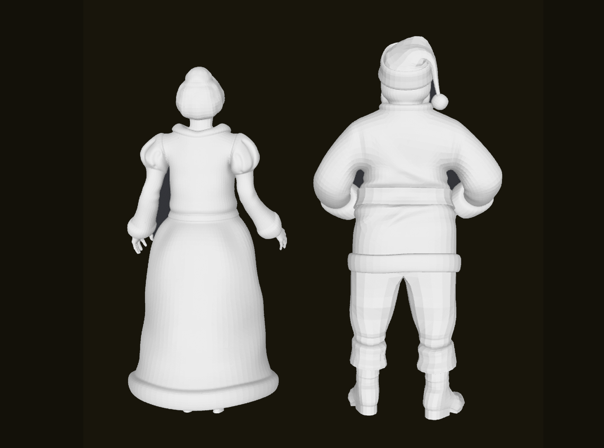 Santa and Mrs Claus | Christmas Figures Statues by FreedomMaker ...