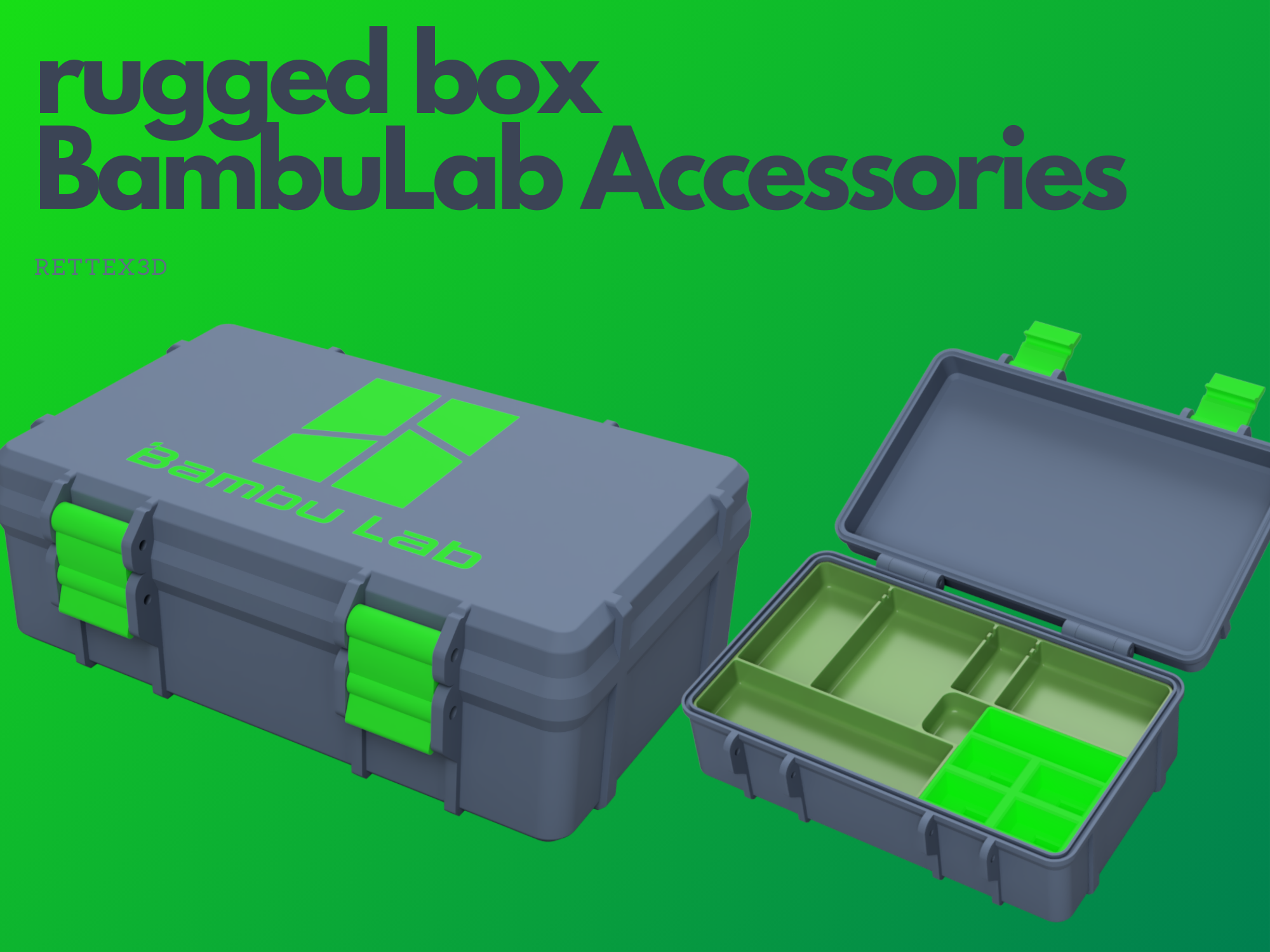Bambulab Rugged Case by Rettex31 | Download free STL model | Printables.com