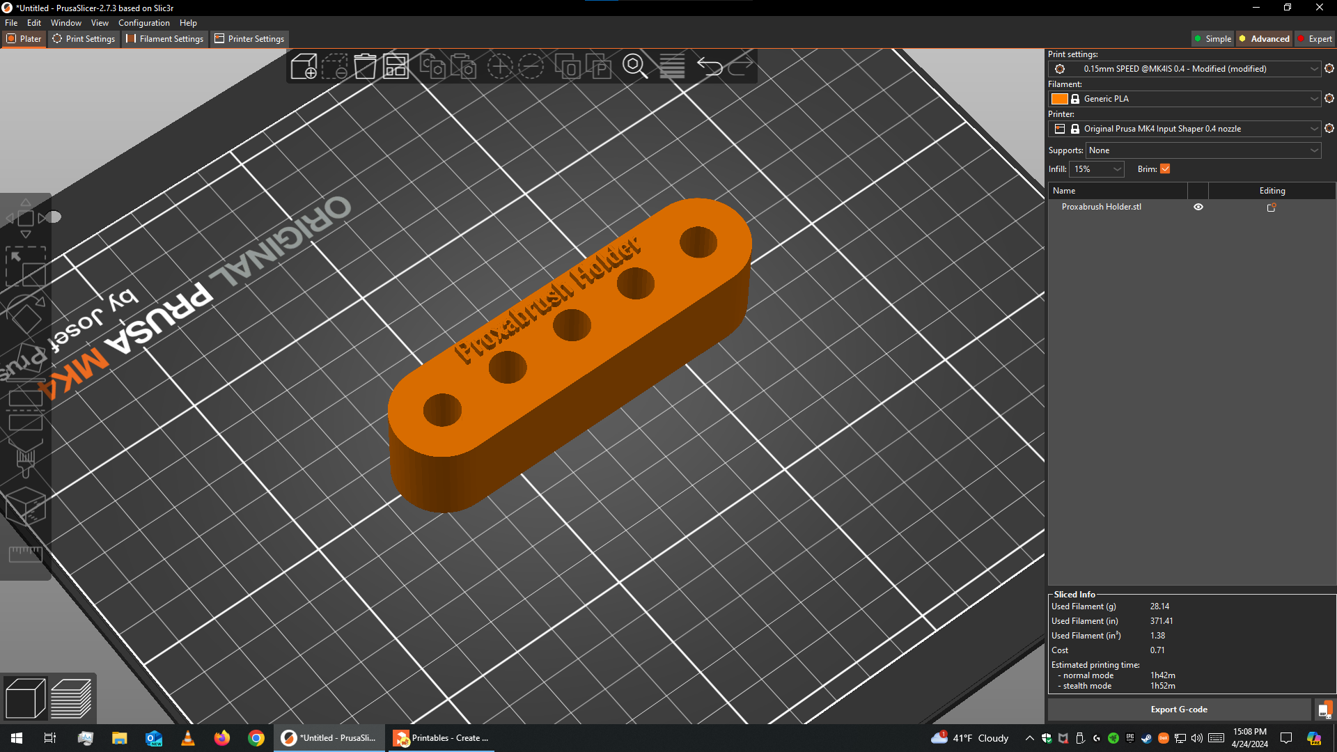 GUM Proxabrush Storage Holder by JoeyThe_Great | Download free STL ...
