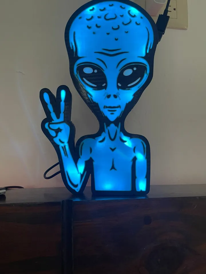 Alien Lightbox by Luis Torres | Download free STL model | Printables.com