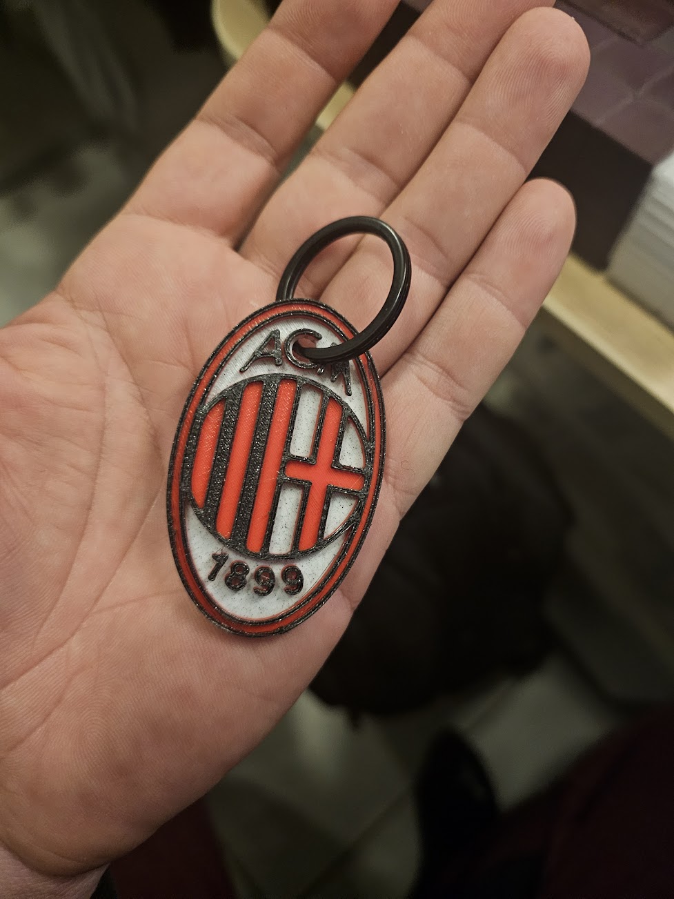 A.C. Milan logo / keychain by curcuz | Download free STL model ...