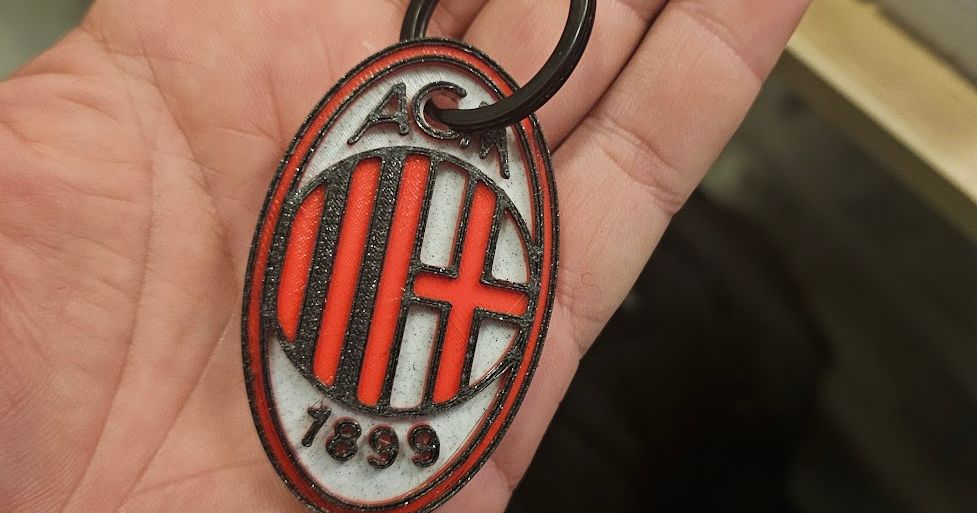 A.C. Milan logo / keychain by curcuz | Download free STL model ...