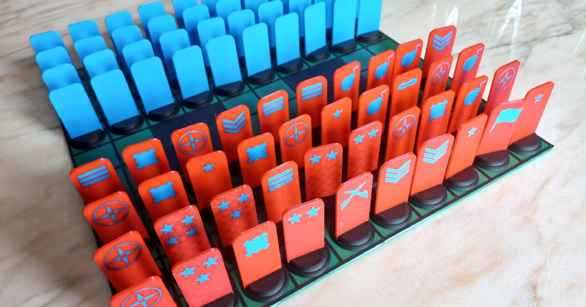 Stratego like board game von Antonio Scalia | Kostenloses STL-Modell ...