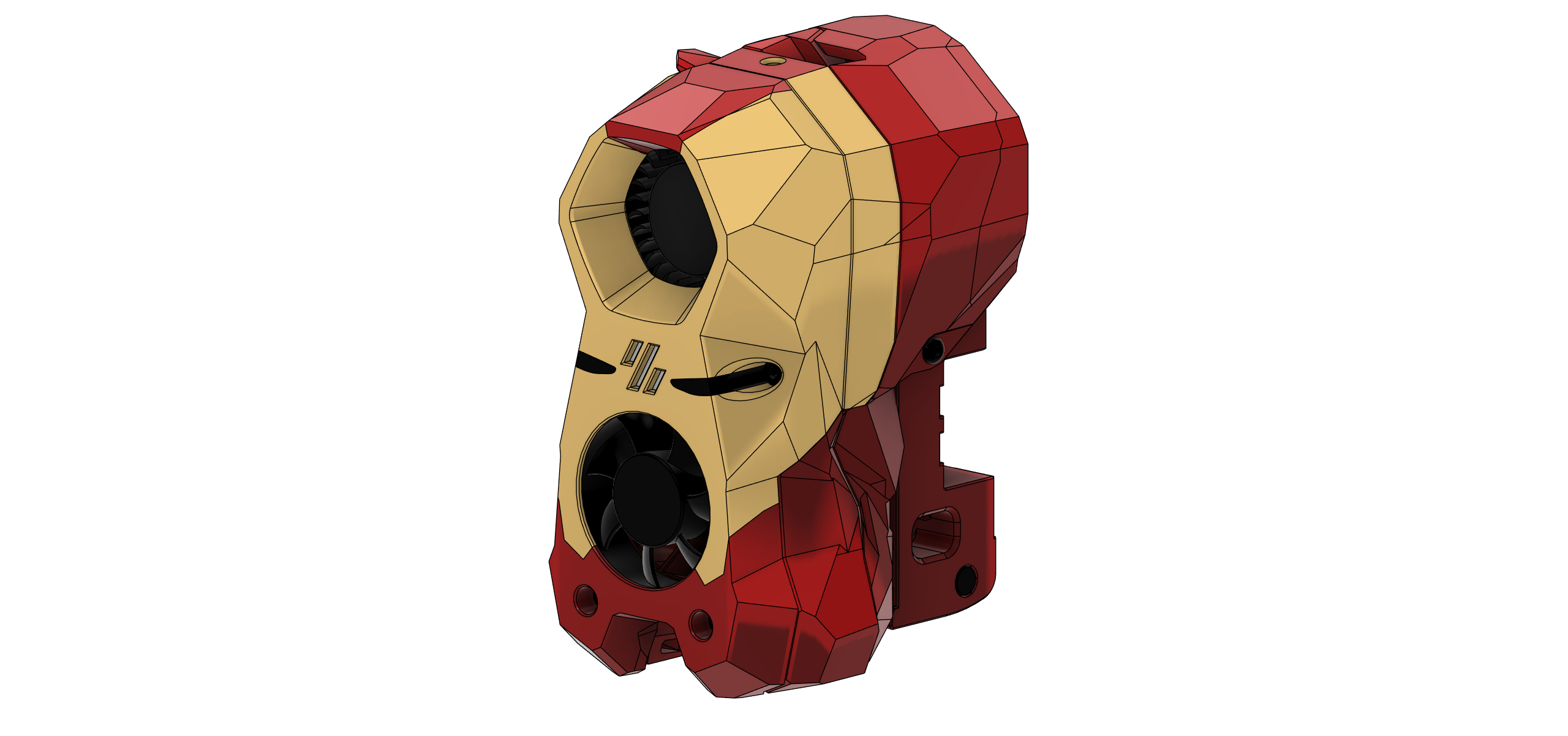 Stealth Burner Faceplate - Iron Man by k2thestank | Download free STL ...