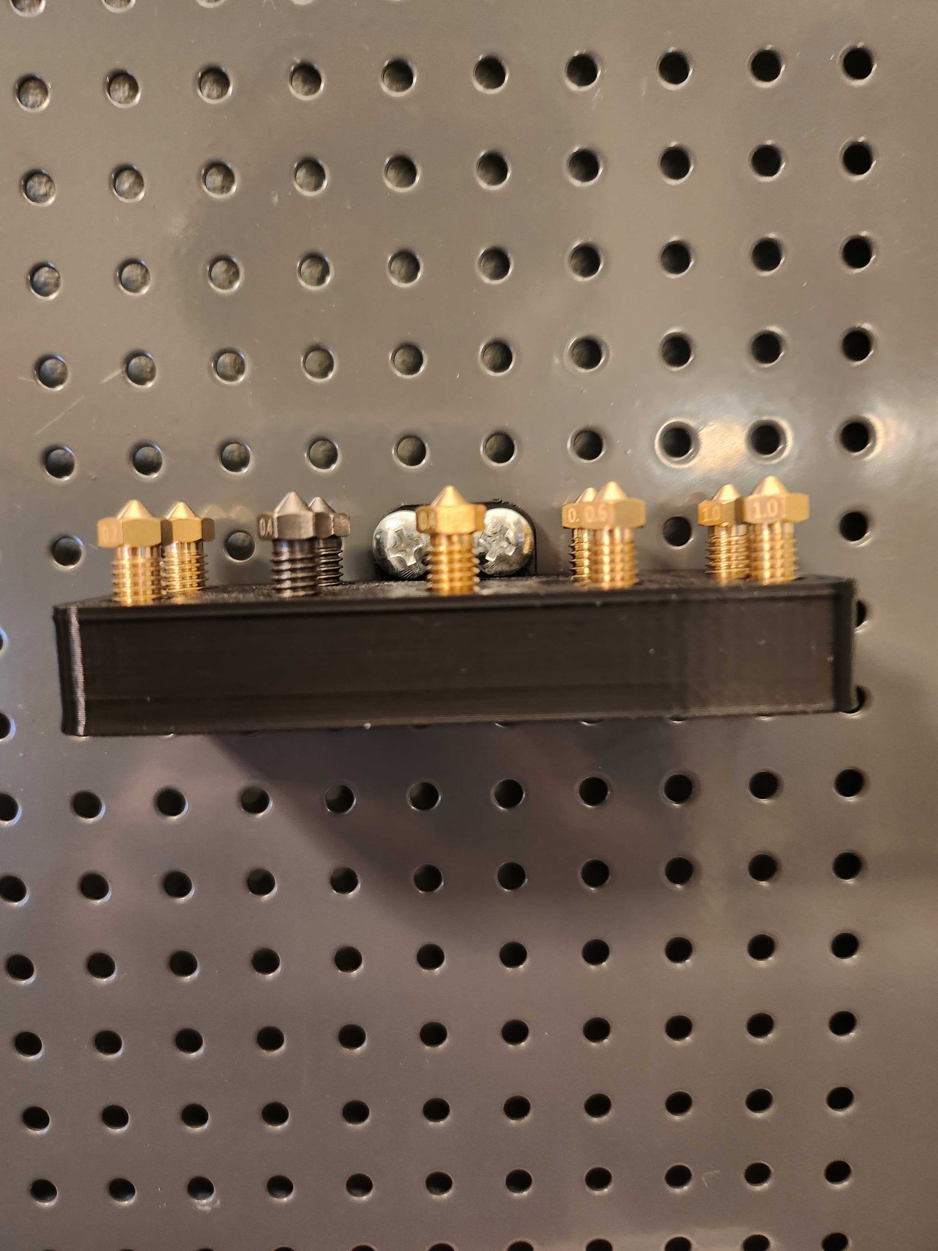 Pegboard Nozzle Holder (Clas Ohlson) by Krissrex | Download free STL ...