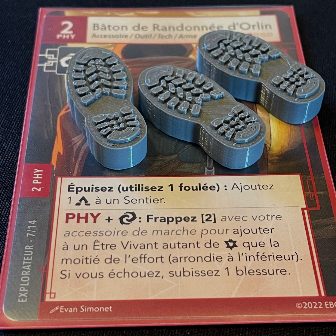 Foot print token game piece by michou | Download free STL model ...