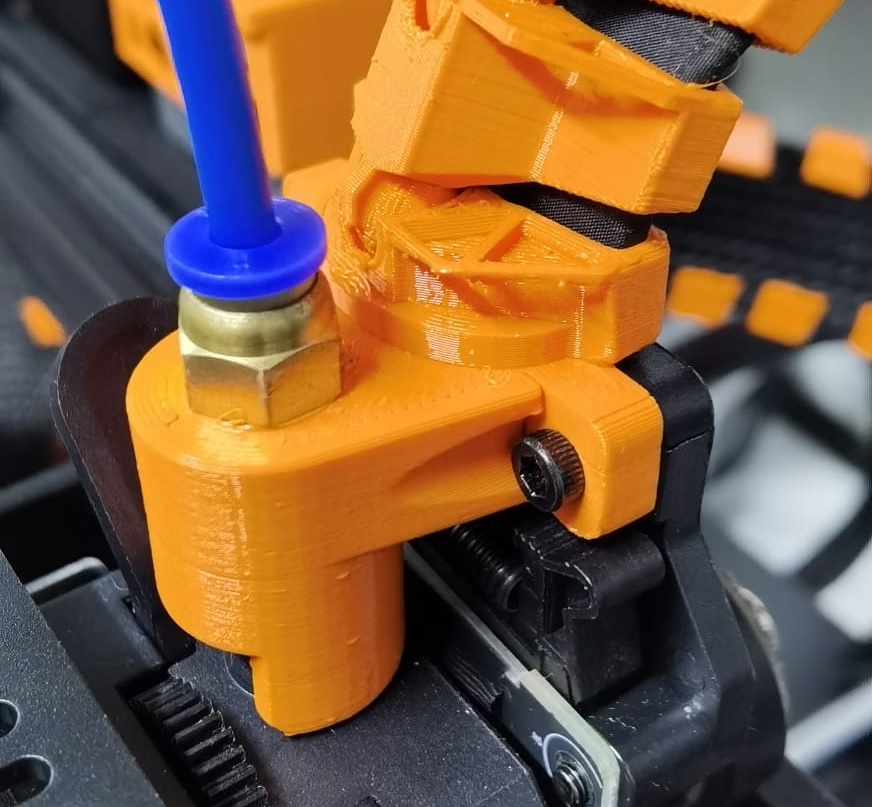 Ender 3 V3 SE Spine cable chain - Top with with M10 Reverse bowden ...