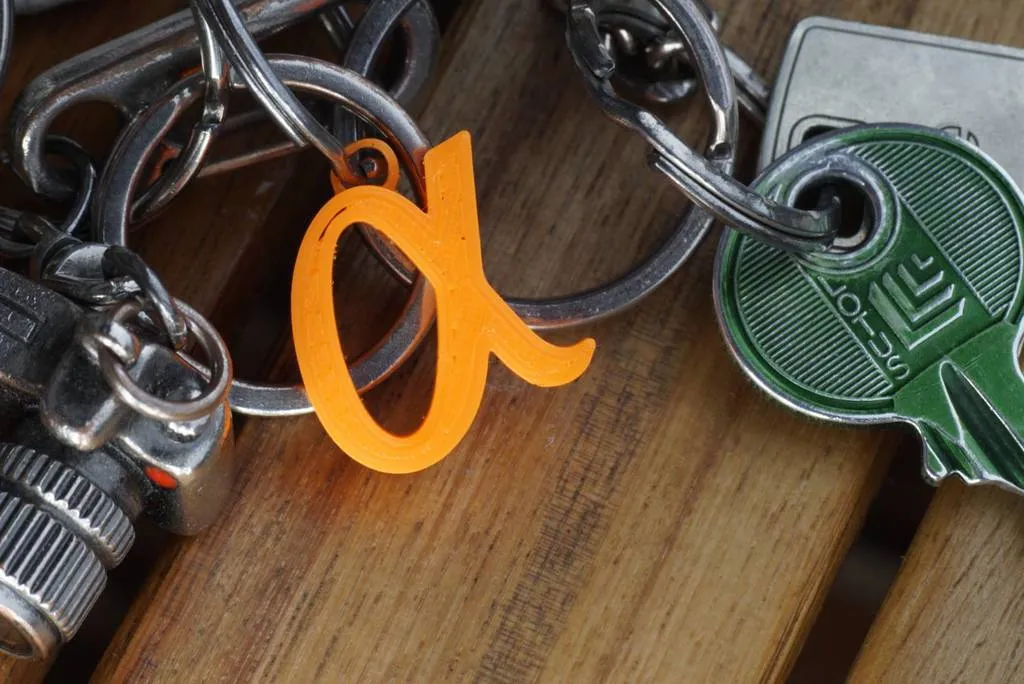 Alpha keychain by Redeye | Download free STL model | Printables.com