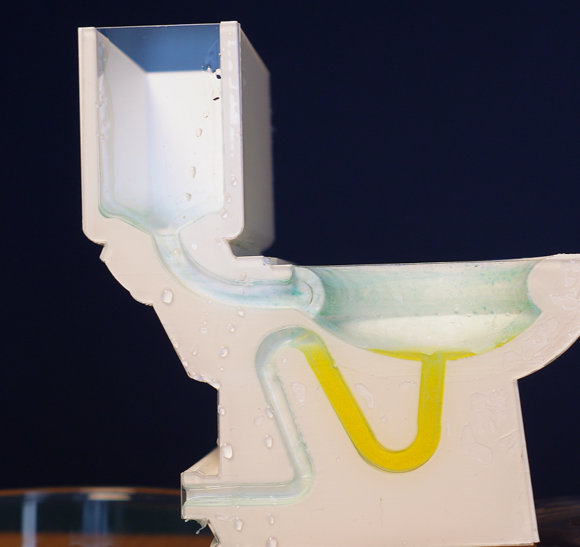 3D Toilet Cut-In-Half Model by Nathan Grieve | Download free STL model ...