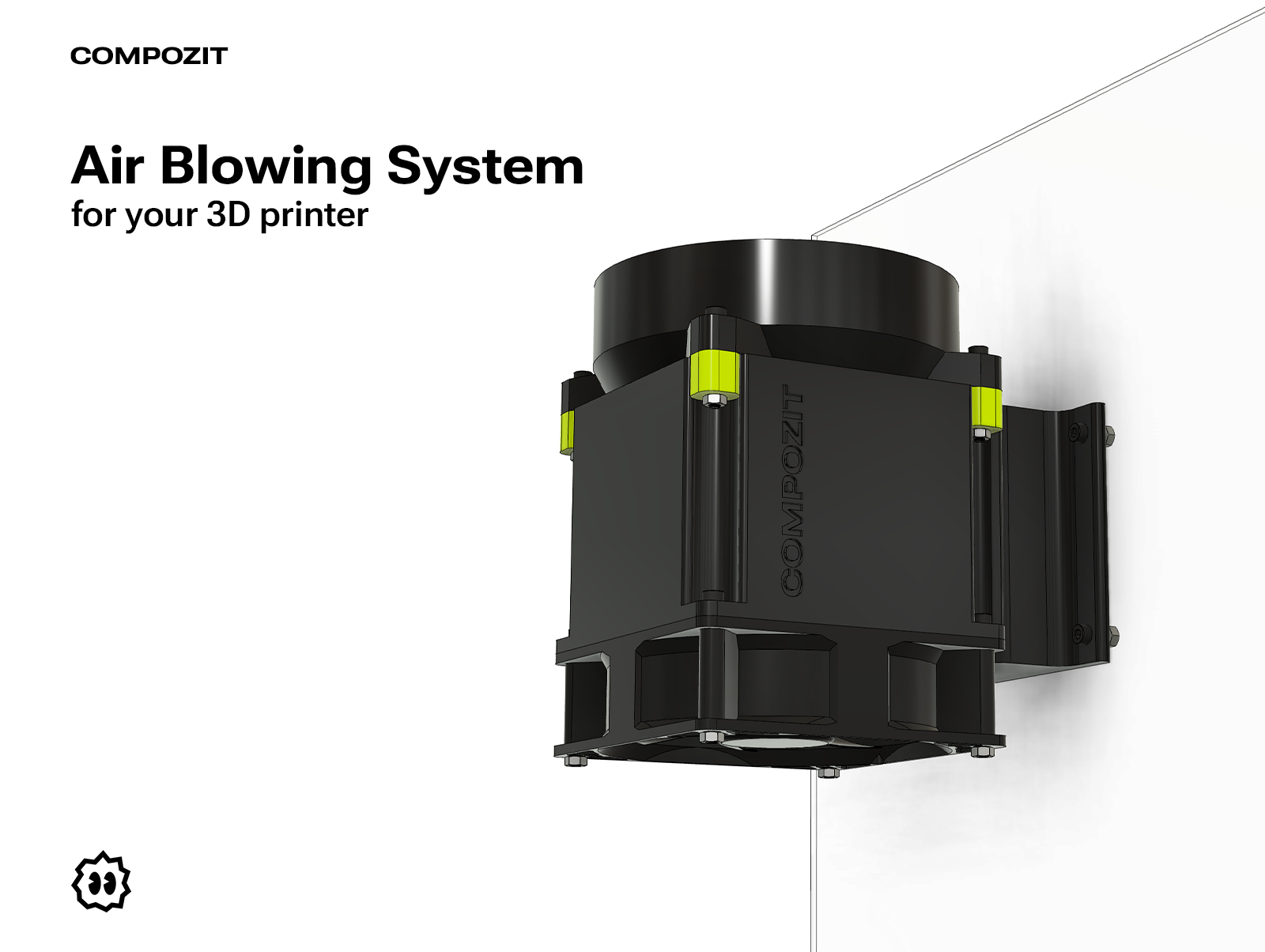 Air blowing system for 3D printer by COMPOZIT | Download free STL model ...