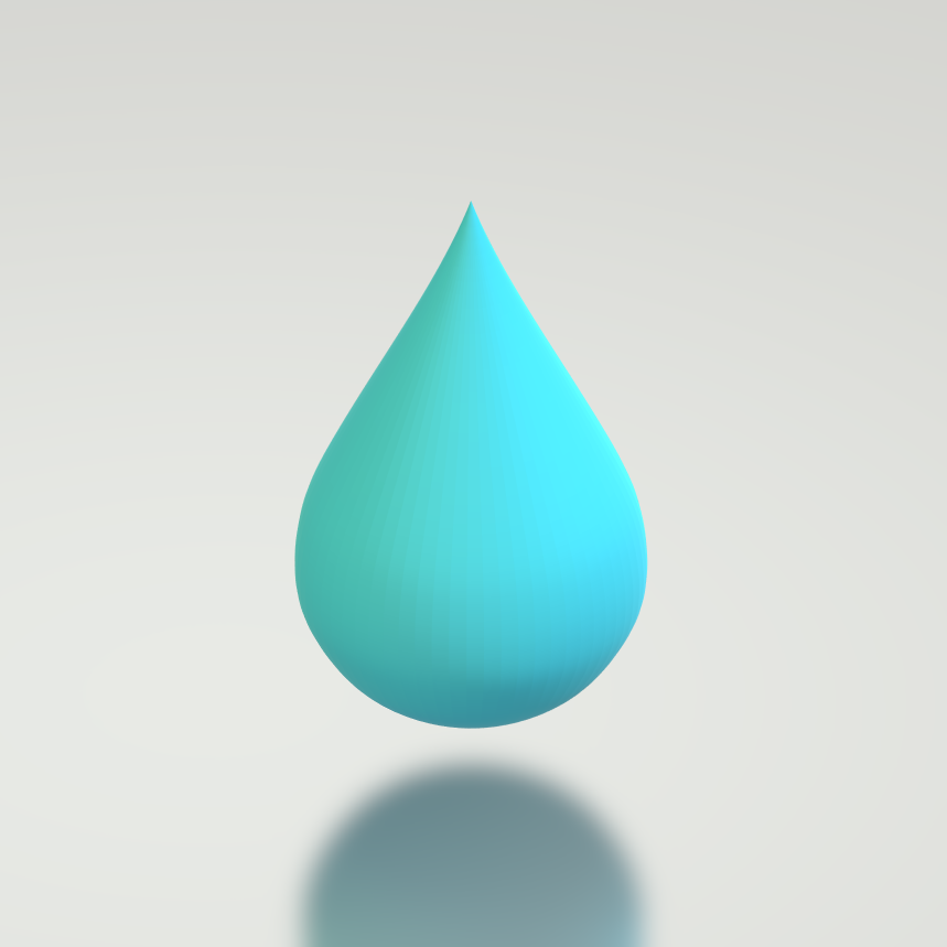Water Drop by Pau Durán | Download free STL model | Printables.com