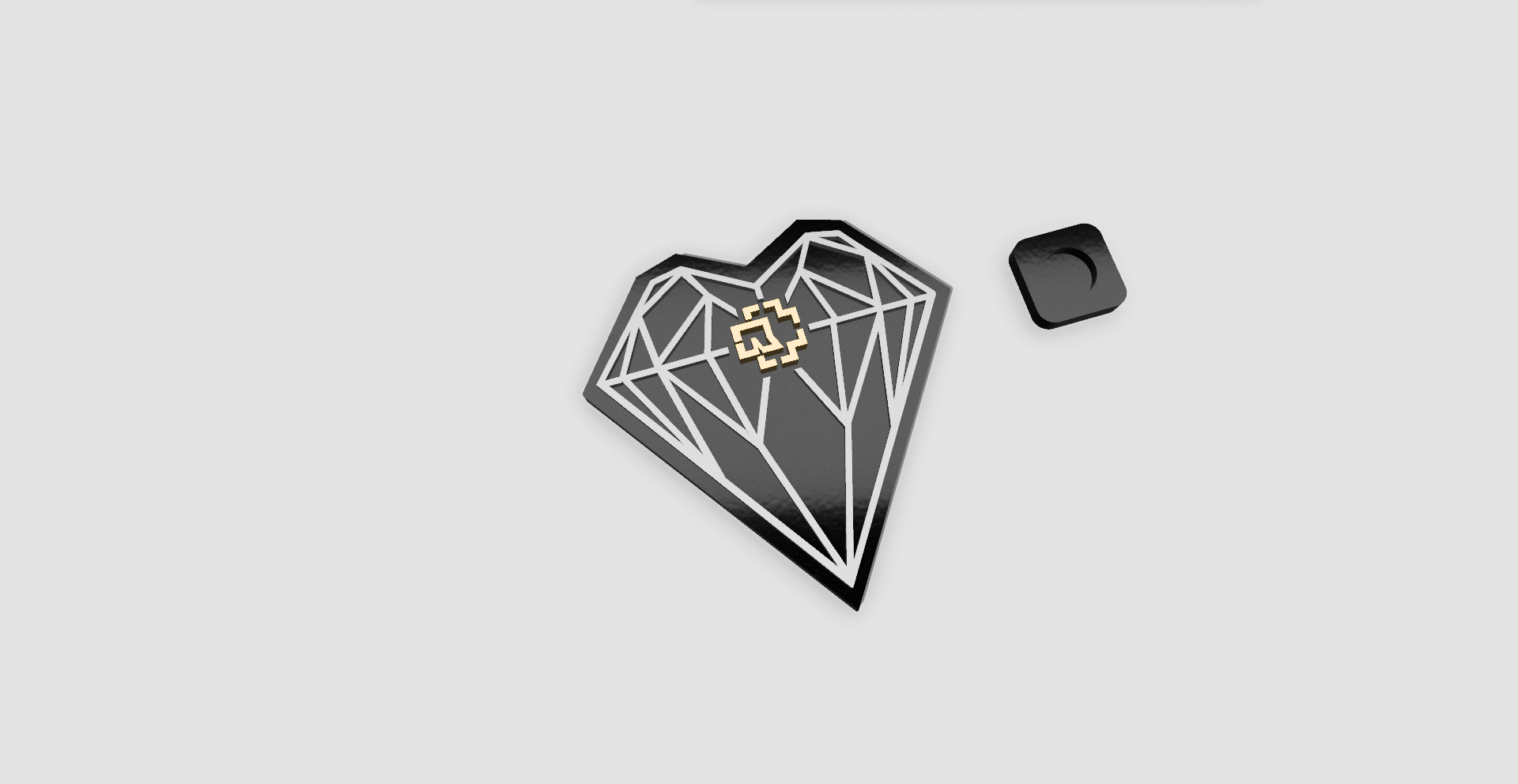 Rammstein diamant magnetic badge/clothing patch by Mat3d | Download ...