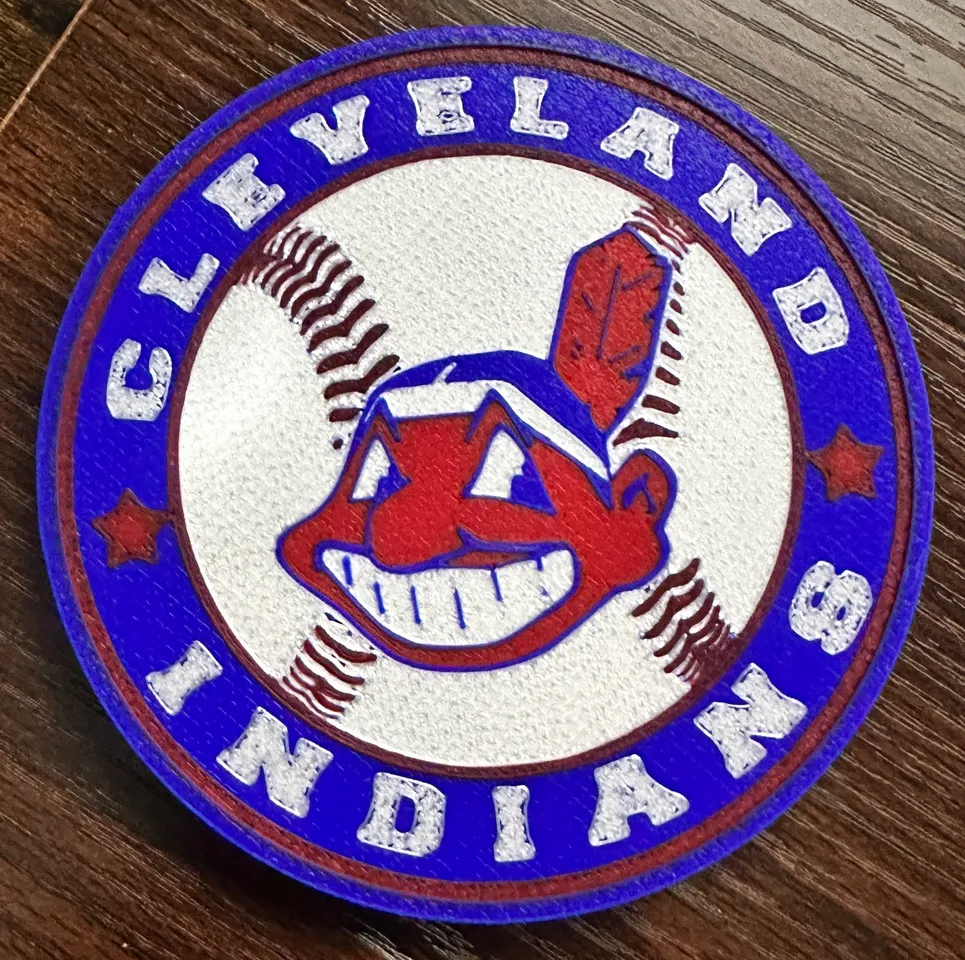 Cleveland Indians Chief Wahoo Coaster by ACEH♠️LE 3D | Download free ...