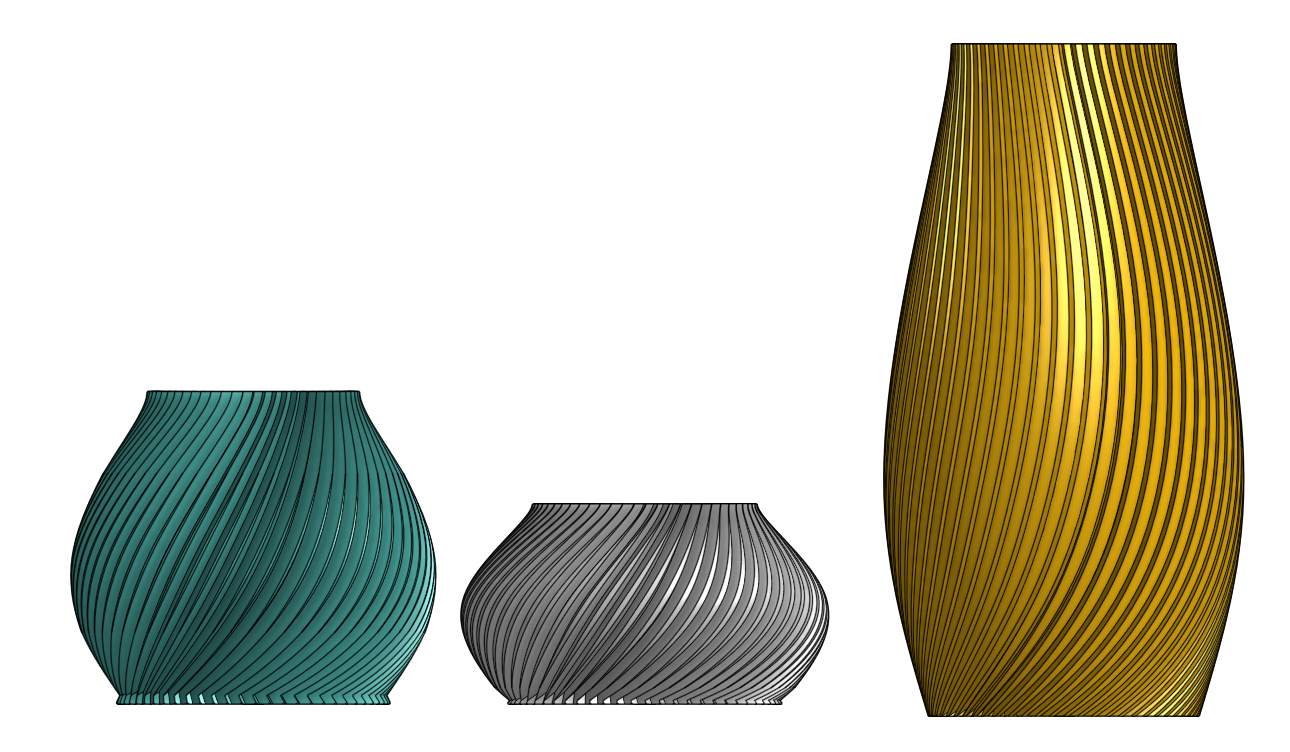 3 Simple Vases by Rodrigo Oliveira | Download free STL model ...