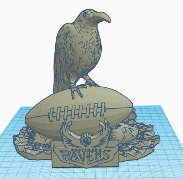 Baltimore Ravens Statue by BobbyZ | Download free STL model ...