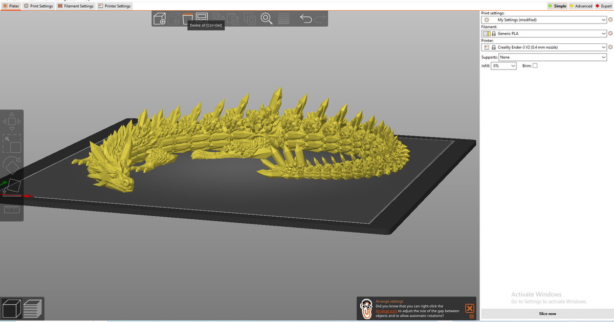 articulated geode dragon by Er0rtic | Download free STL model ...