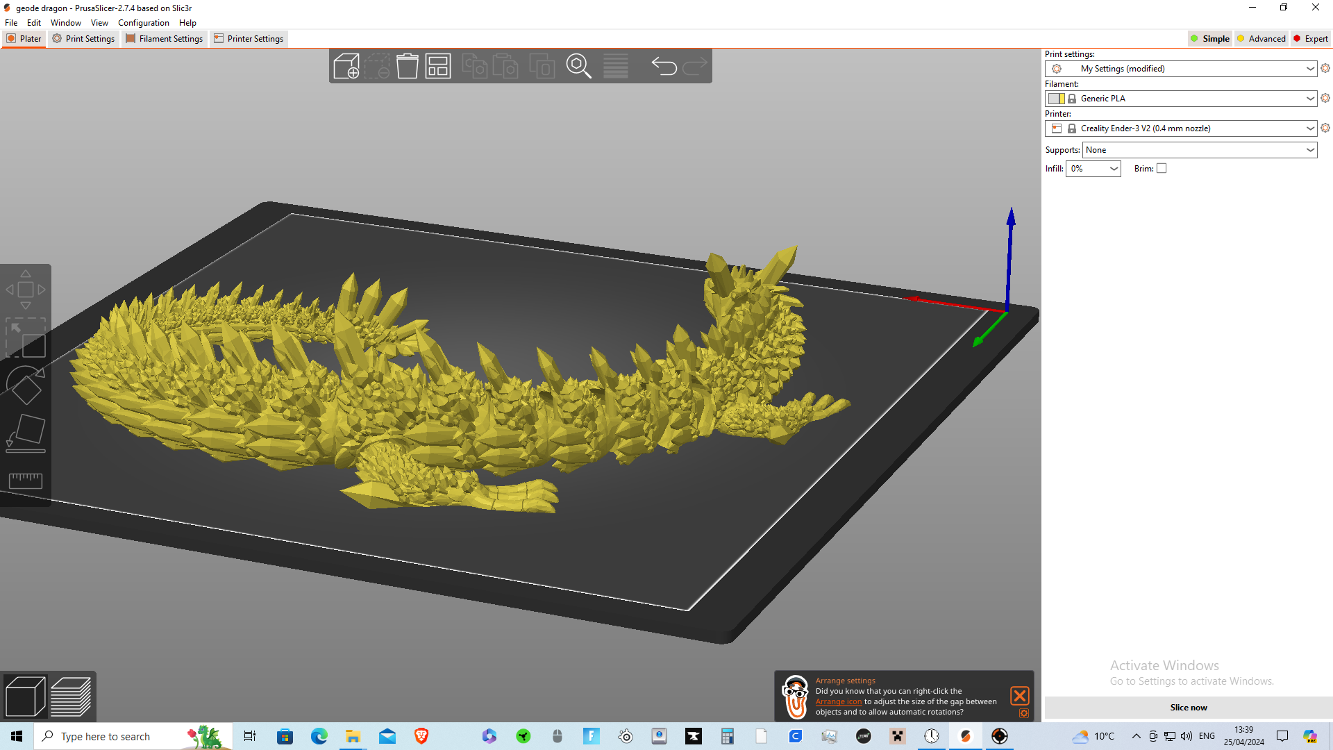 articulated geode dragon by Er0rtic | Download free STL model ...