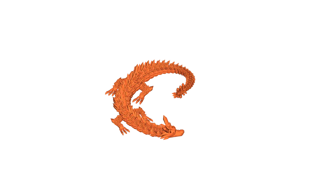 articulated geode dragon by Er0rtic | Download free STL model ...