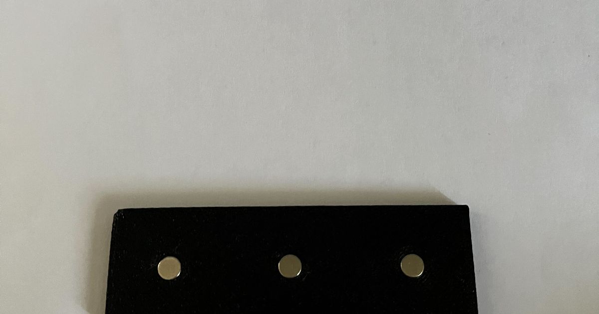1 x 3 Rectangle Magnetic Base by Michael Daniels | Download free STL ...