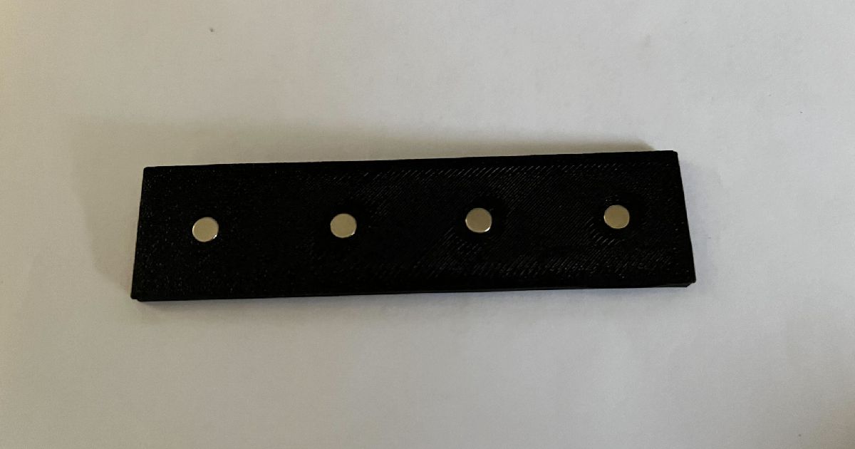 1 x 4 Rectangle Magnetic Base by Michael Daniels | Download free STL ...