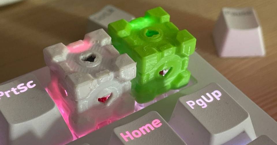 keycap switch portal cube by Hon4 | Download free STL model ...