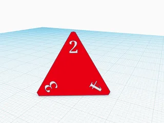 Triangular dice 4 by Firelight | Download free STL model | Printables.com