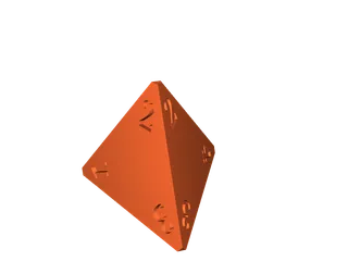 Triangular dice 4 by Firelight | Download free STL model | Printables.com