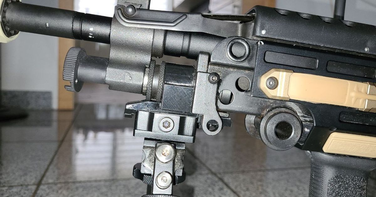 G&P M249 Rail Bipod Adapter by Einfach Fredhaft | Download free STL ...