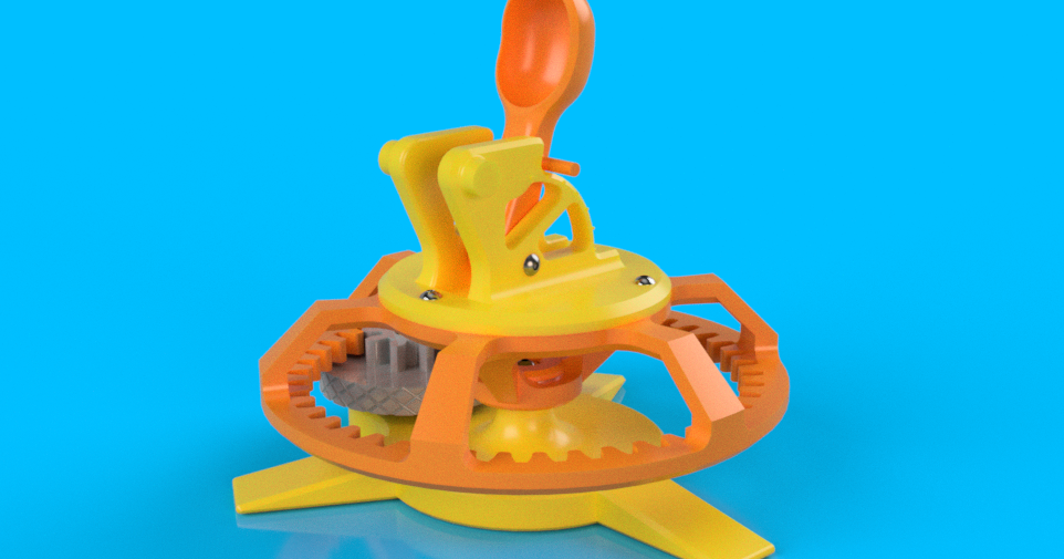 Spinning Base Catapult by Nick218 | Download free STL model ...