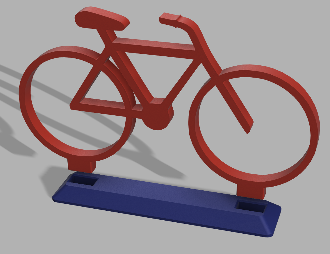 Bike + Holder by Fredster | Download free STL model | Printables.com