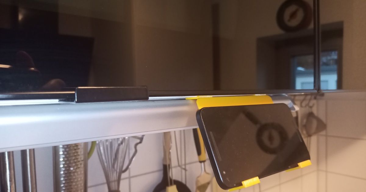 Kitchen Phone Holder by mradovan | Download free STL model | Printables.com