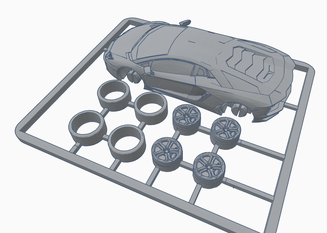 Lamborghini kit card by Mona_Lisa_3d | Download free STL model ...
