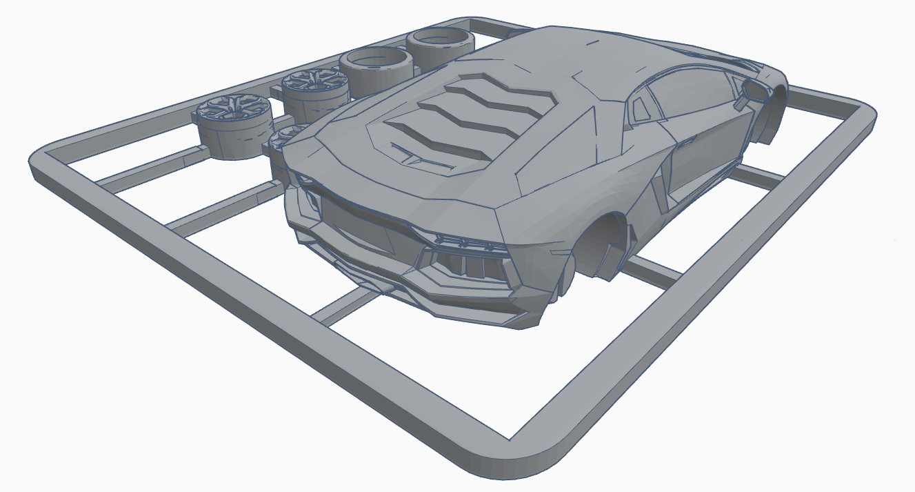 Lamborghini kit card by Mona_Lisa_3d | Download free STL model ...