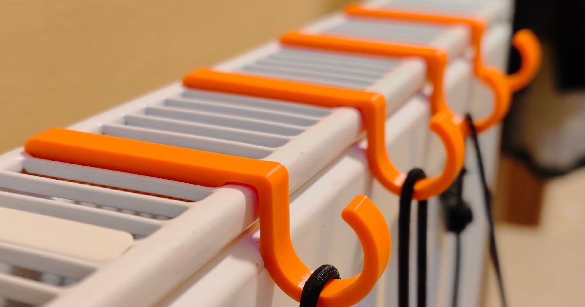 Radiator hook hanger / Háček na topení, věšák by Hawwwran | Download ...