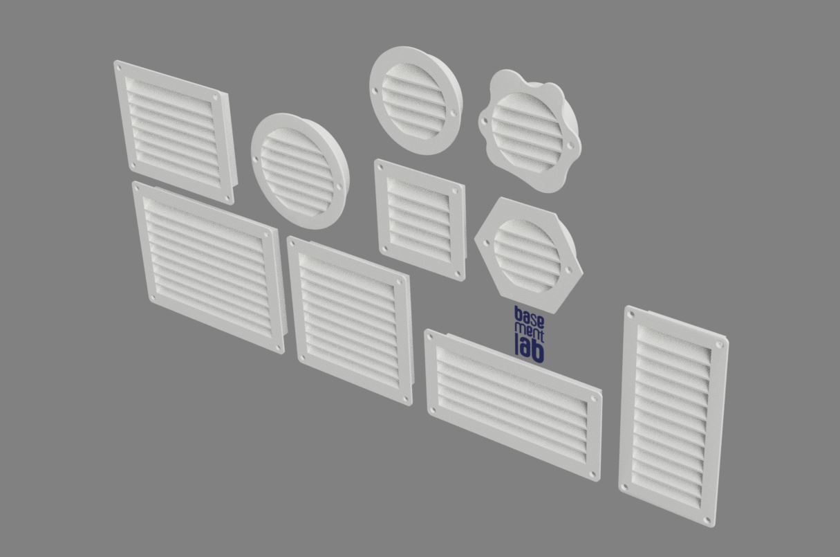 Air Ventilation Grid / Grille Collection (rectangular - round ...