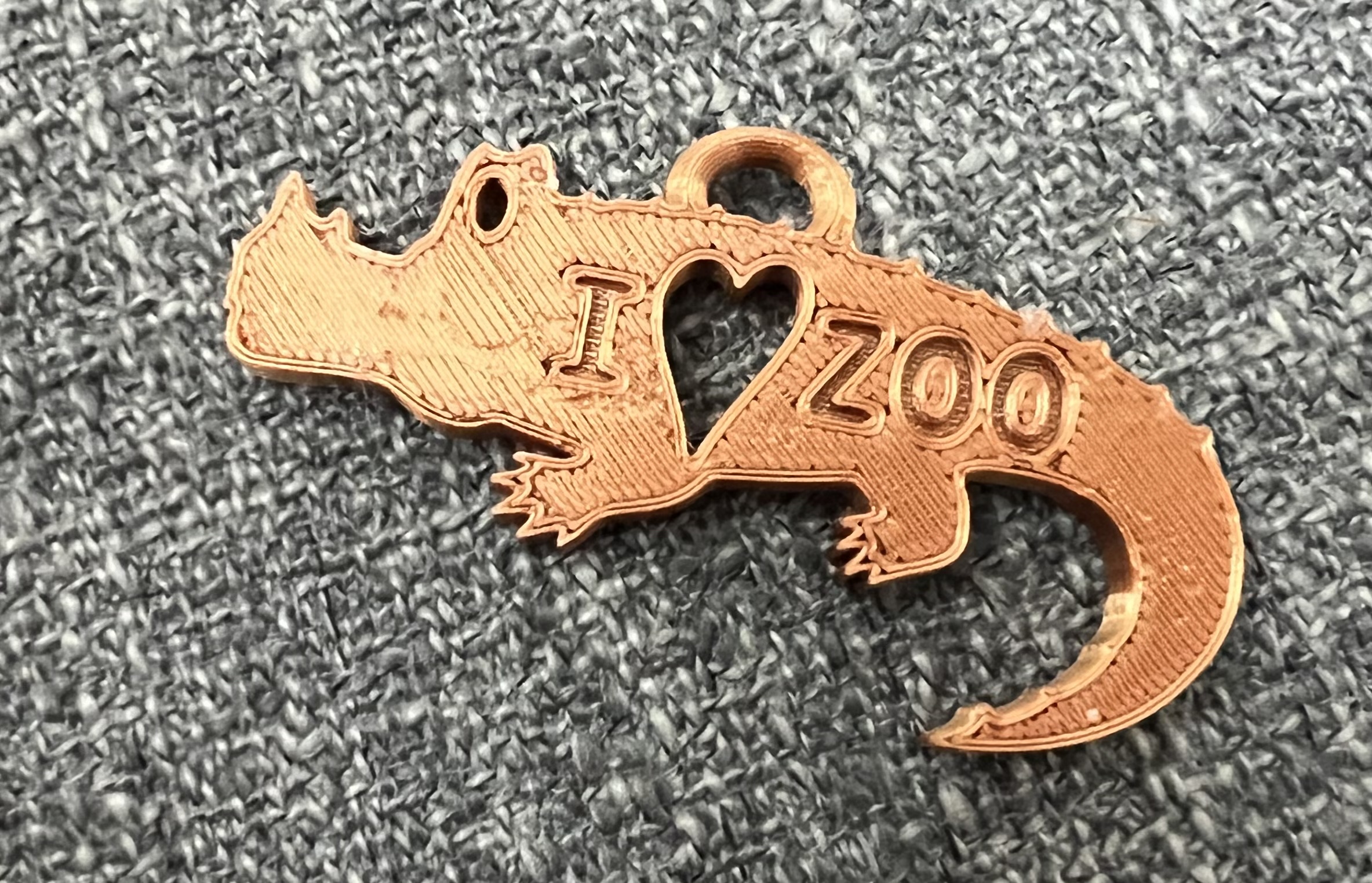 Crocodile tag I love zoo by Ktowns | Download free STL model ...