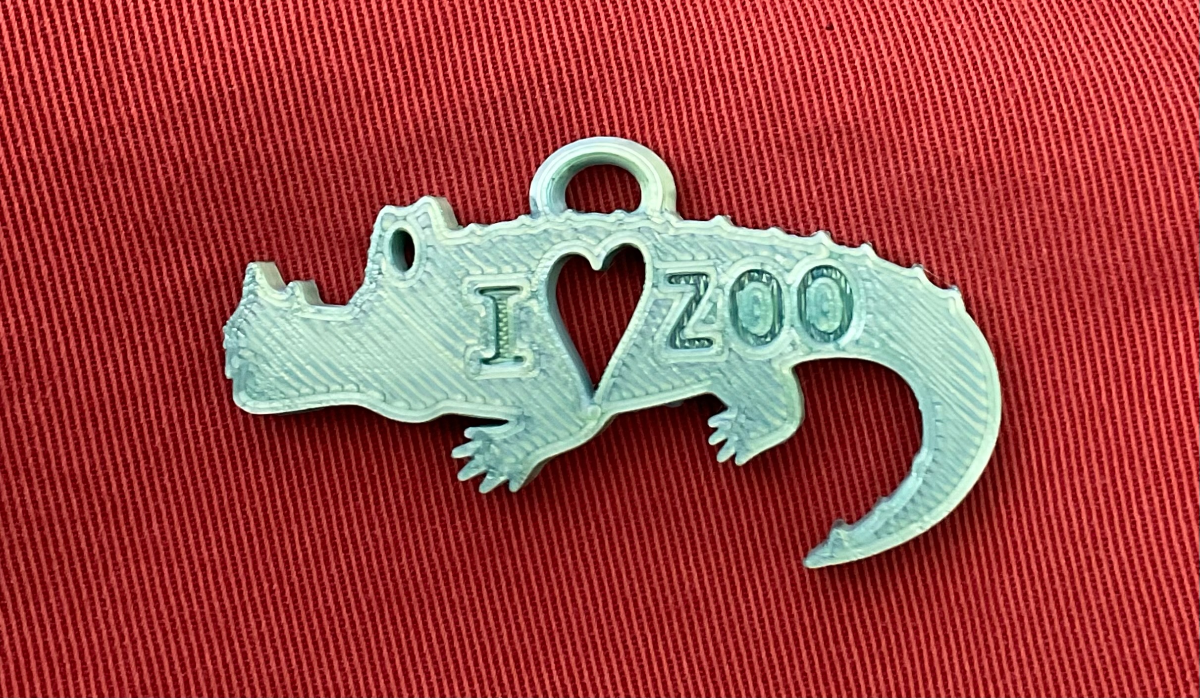 Crocodile tag I love zoo by Ktowns | Download free STL model ...