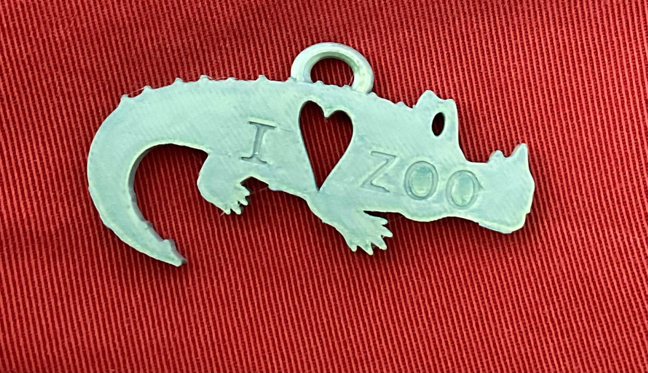Crocodile tag I love zoo by Ktowns | Download free STL model ...