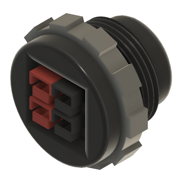 Anderson Powerpole Chassis Mount (for 2 stacked connectors) by Rob ...