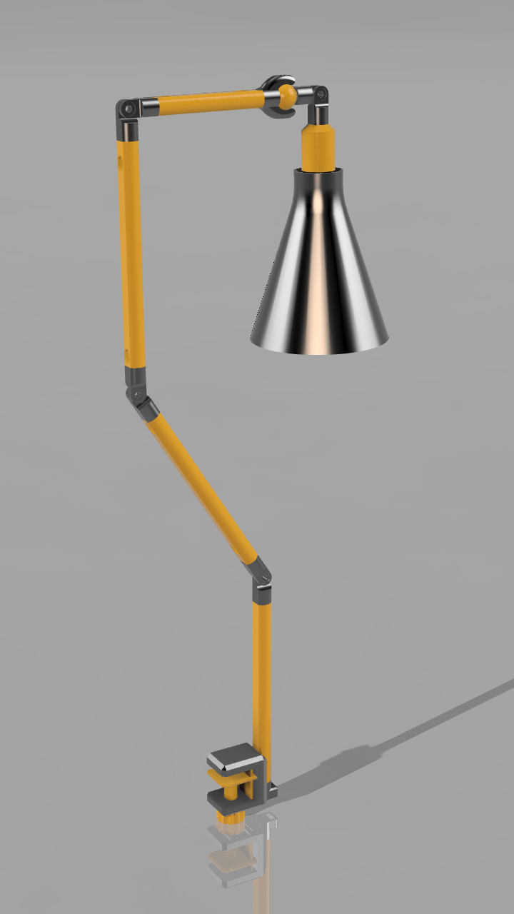 Articulating C-Clamp Desk Lamp by jSamz12 | Download free STL model ...