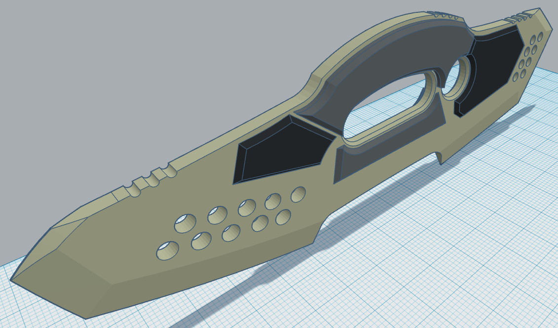 SciFi Large Battle Blade 1 by Peter Ennist | Download free STL model ...