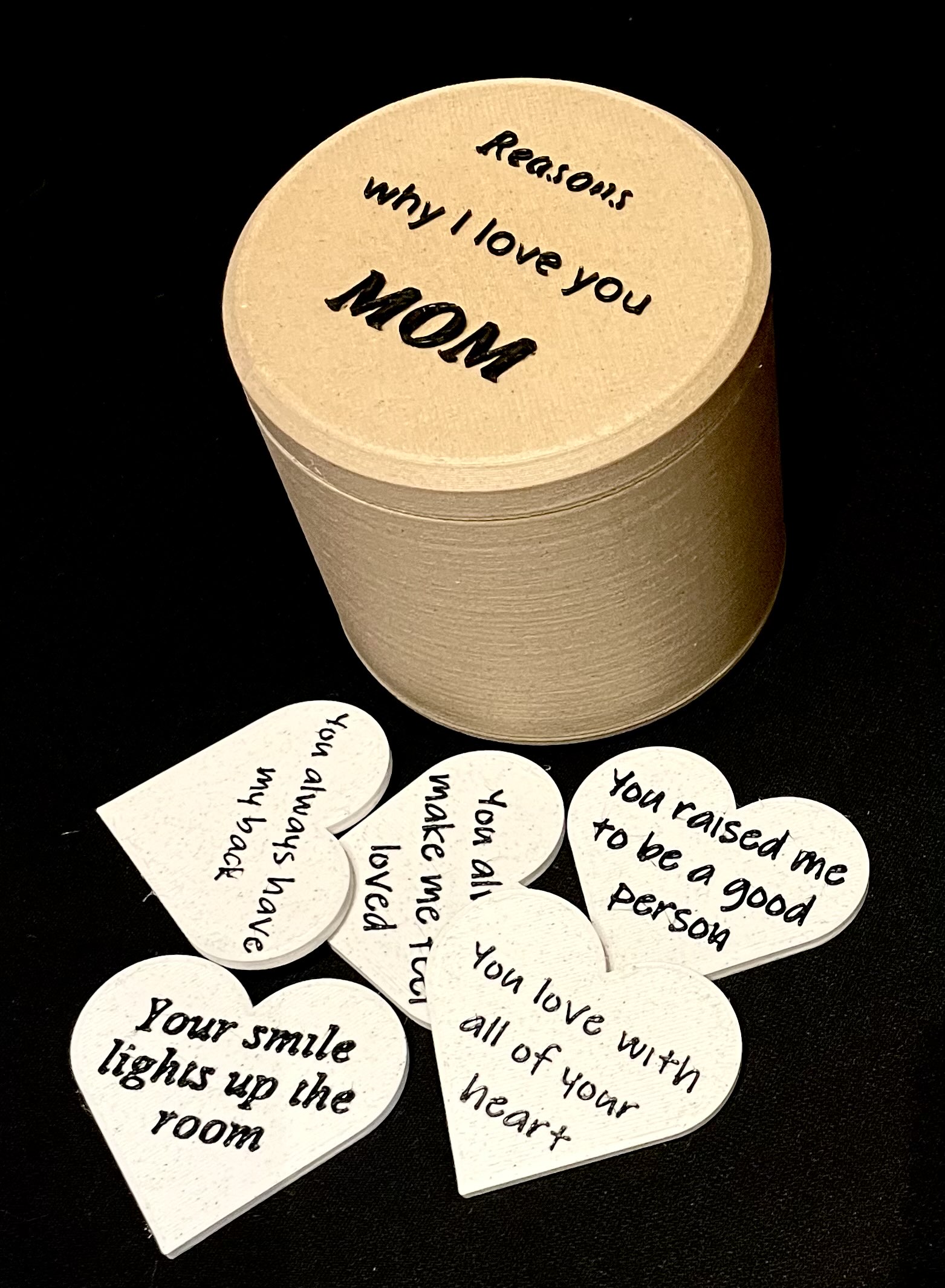 Mothers day gift - a box filled with hearts of love by KP design ...