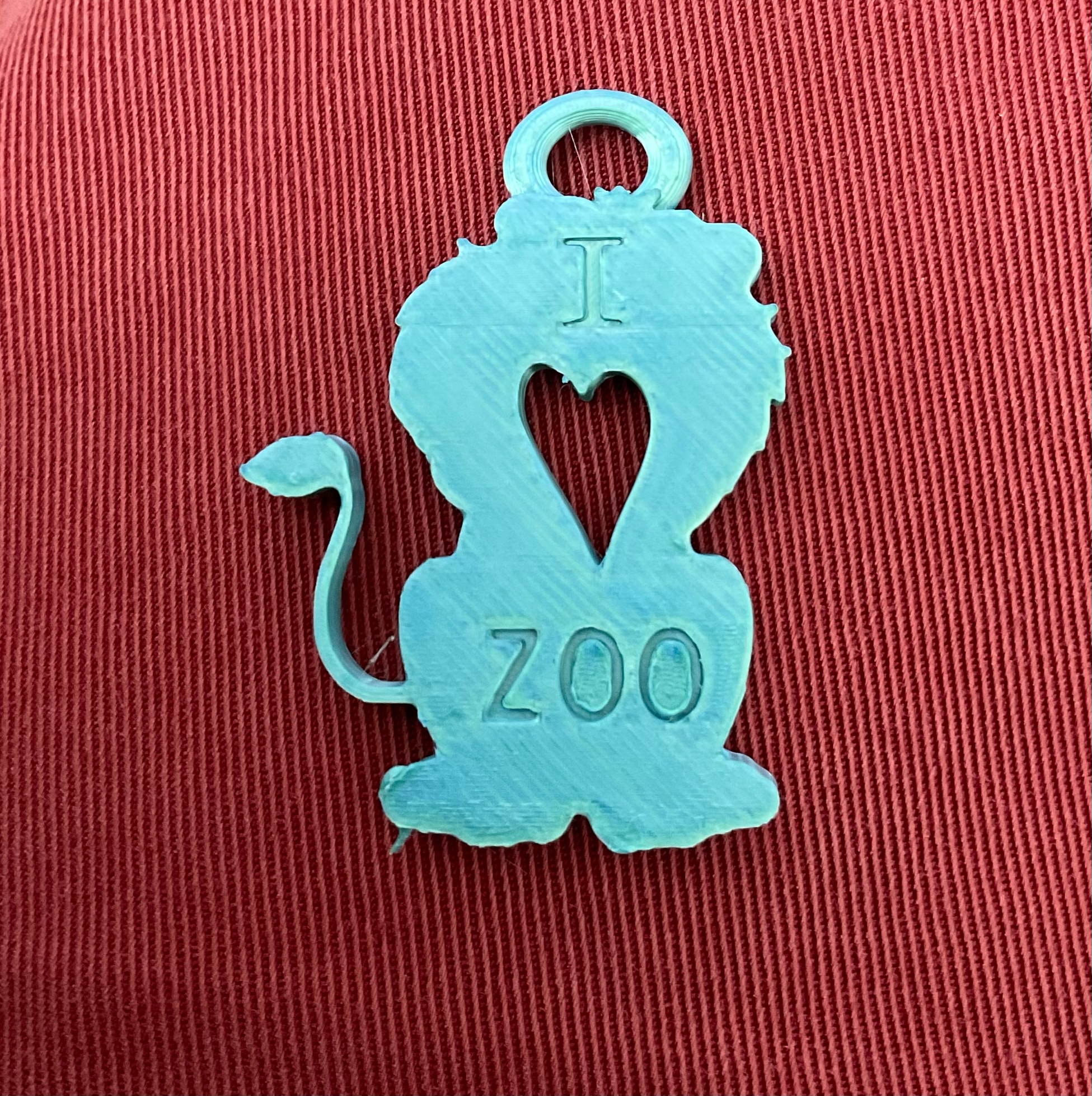 Lion tag I love zoo by Ktowns | Download free STL model | Printables.com