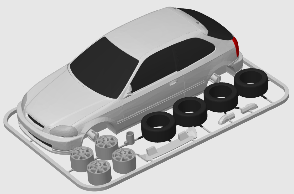 Honda Civic Type R (EK9) Kit Card par The Kit Card Guy | Téléchargez ...